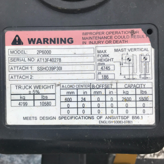 2016 CATERPILLAR GP25N - Vitan Equipment