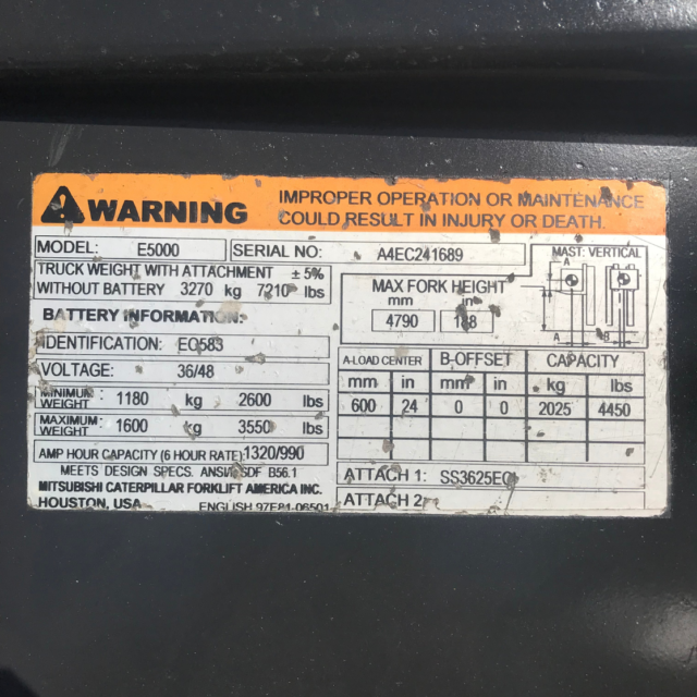 2012 Caterpillar E5000 - Vitan Equipment